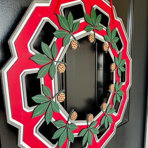 Licensed Ohio State University Block O Layered Wreath - Etsy