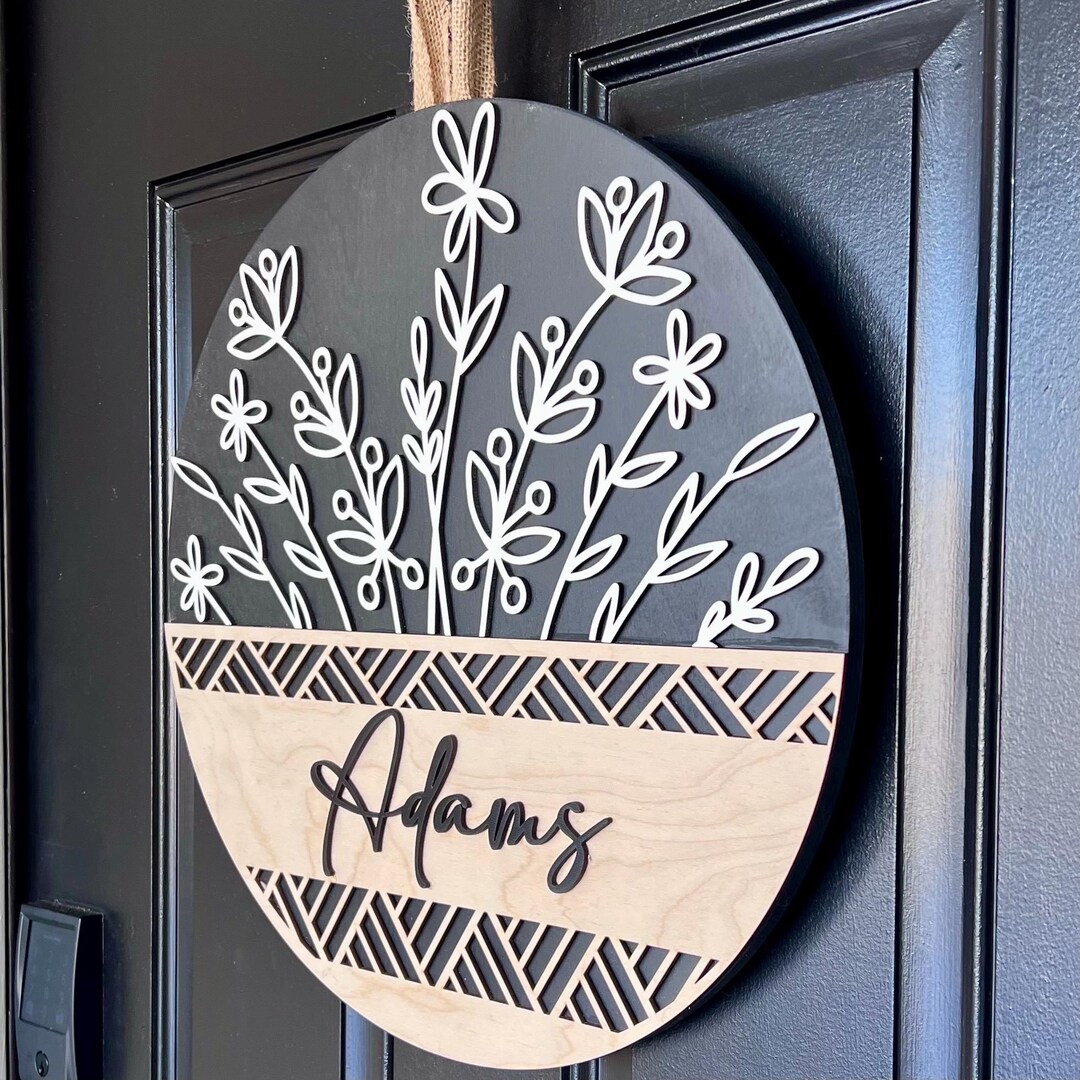 Custom Door Hanger CUSTOM COLORS OPTION (see Other Listing for Colors ...