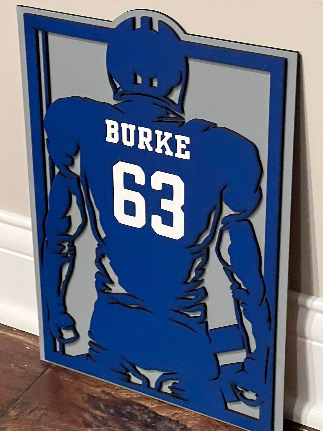 Personalized Football Player Sign - Etsy