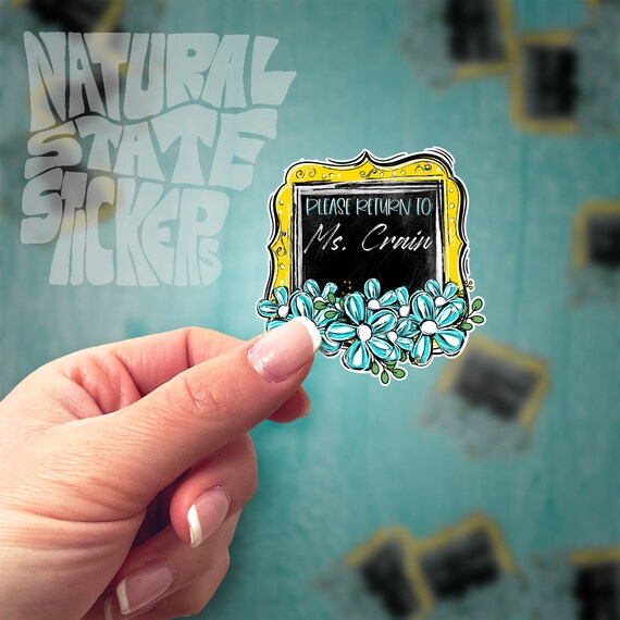 Please Return to Sticker Teacher Sticker Sticker for Water - Etsy