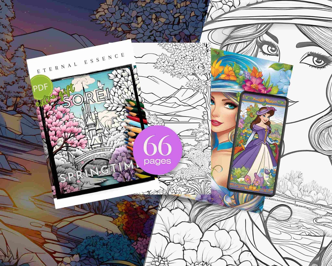 33 Coloring Pages Illustrating the Springtime Beauty and Enchantment of ...