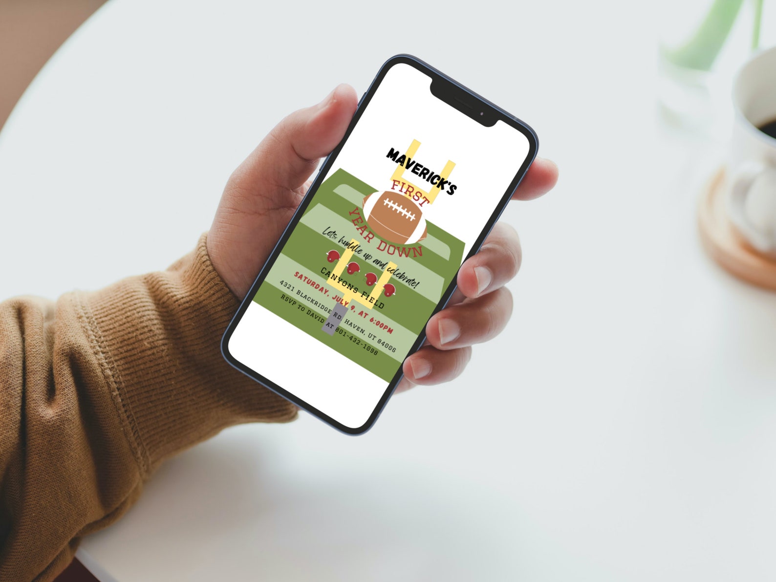 First Year Down Birthday Invitation - Digital Download - Fully Editable ...