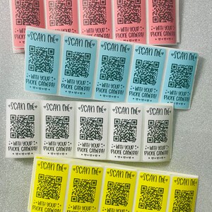 Custom QR Code Stickers: Business Packaging, Social Media (2.25” X 1.25 ...