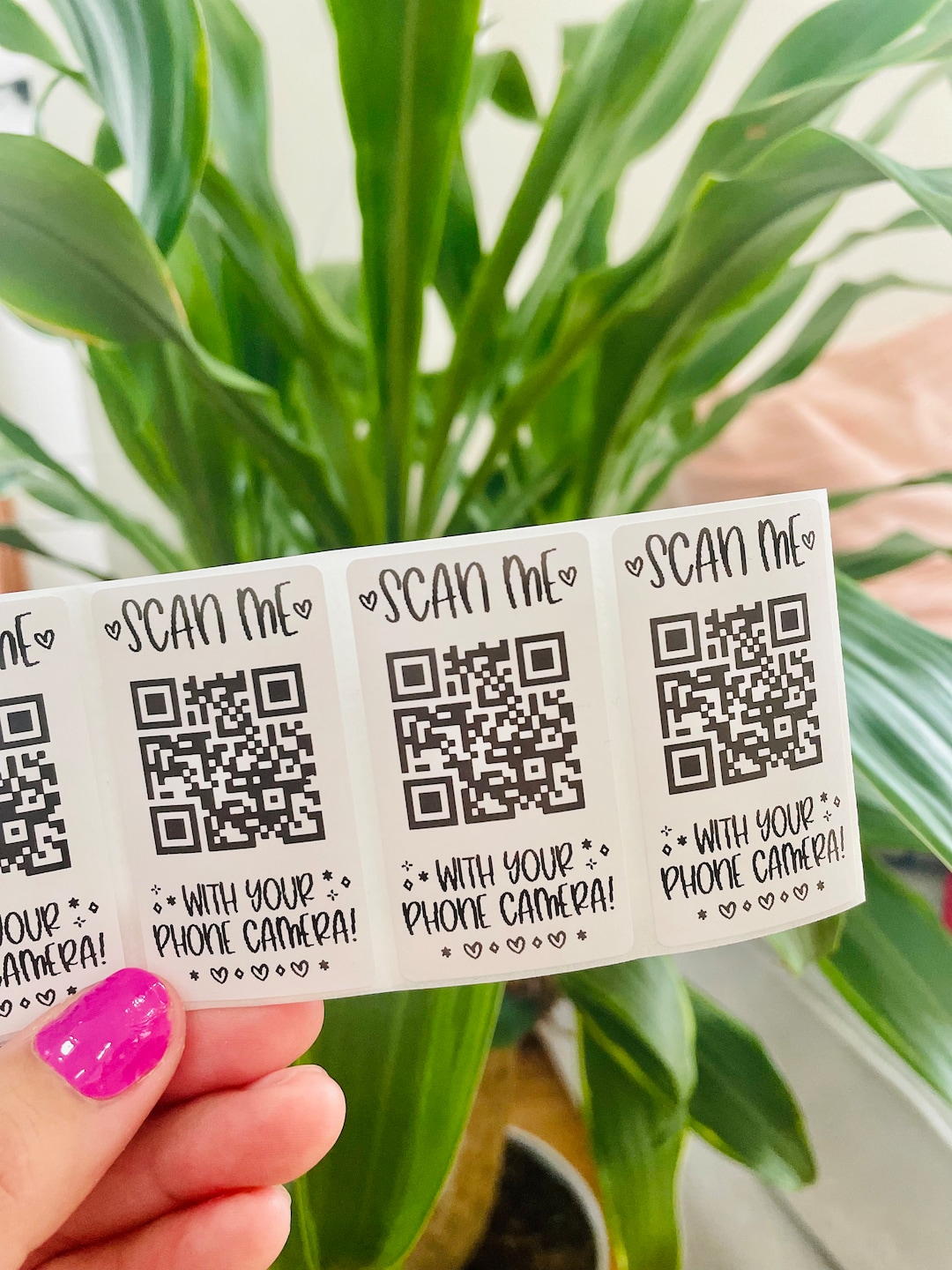 Custom QR Code Stickers: Business Packaging, Social Media (2.25” X 1.25 ...