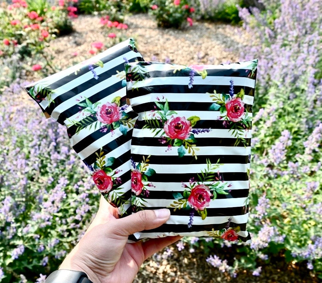 Floral 6x9 Premium Poly Mailers, Recyclable, Designer Boutique Shipping ...