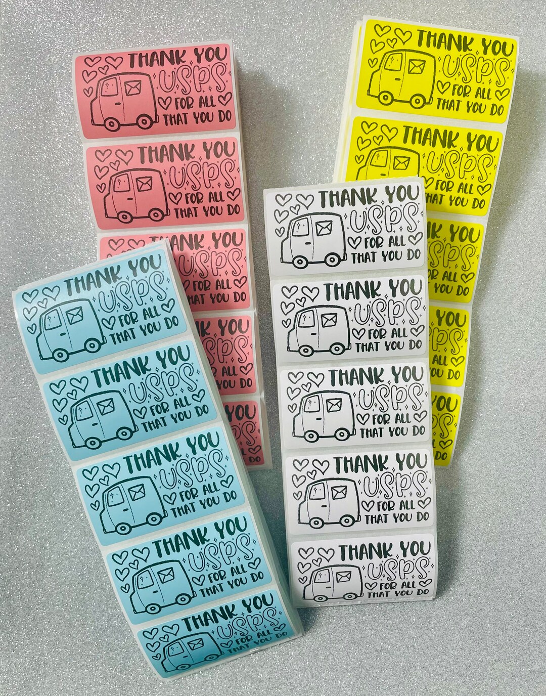 Thank You USPS Driver Stickers 2.25” X 1.25”, Packaging Stickers ...