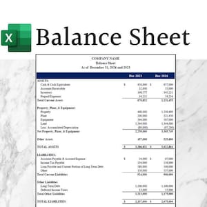 Church Balance Sheet - Etsy