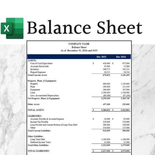 Church Balance Sheet - Etsy