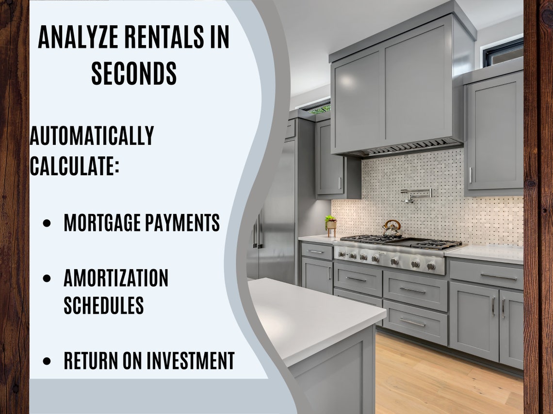 Short Term Rental Analysis | Airbnb Spreadsheet | Rental Property ROI ...