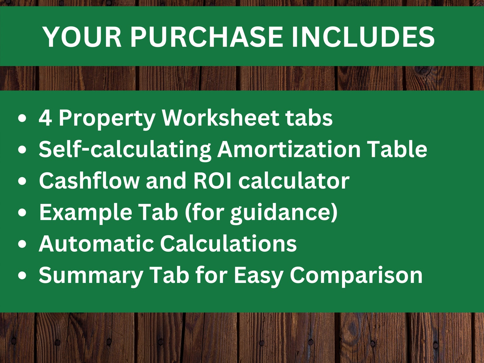 Short Term Rental Analysis | Airbnb Spreadsheet | Rental Property ROI ...