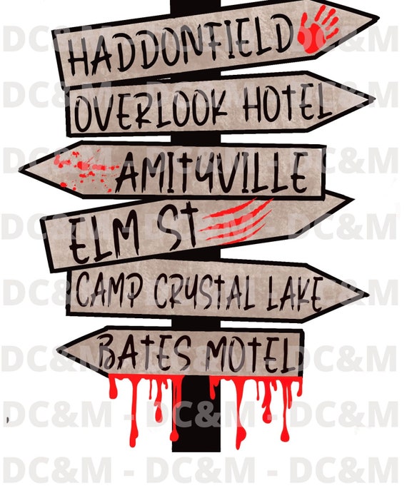 Horror Street Sign Digital Design - Etsy