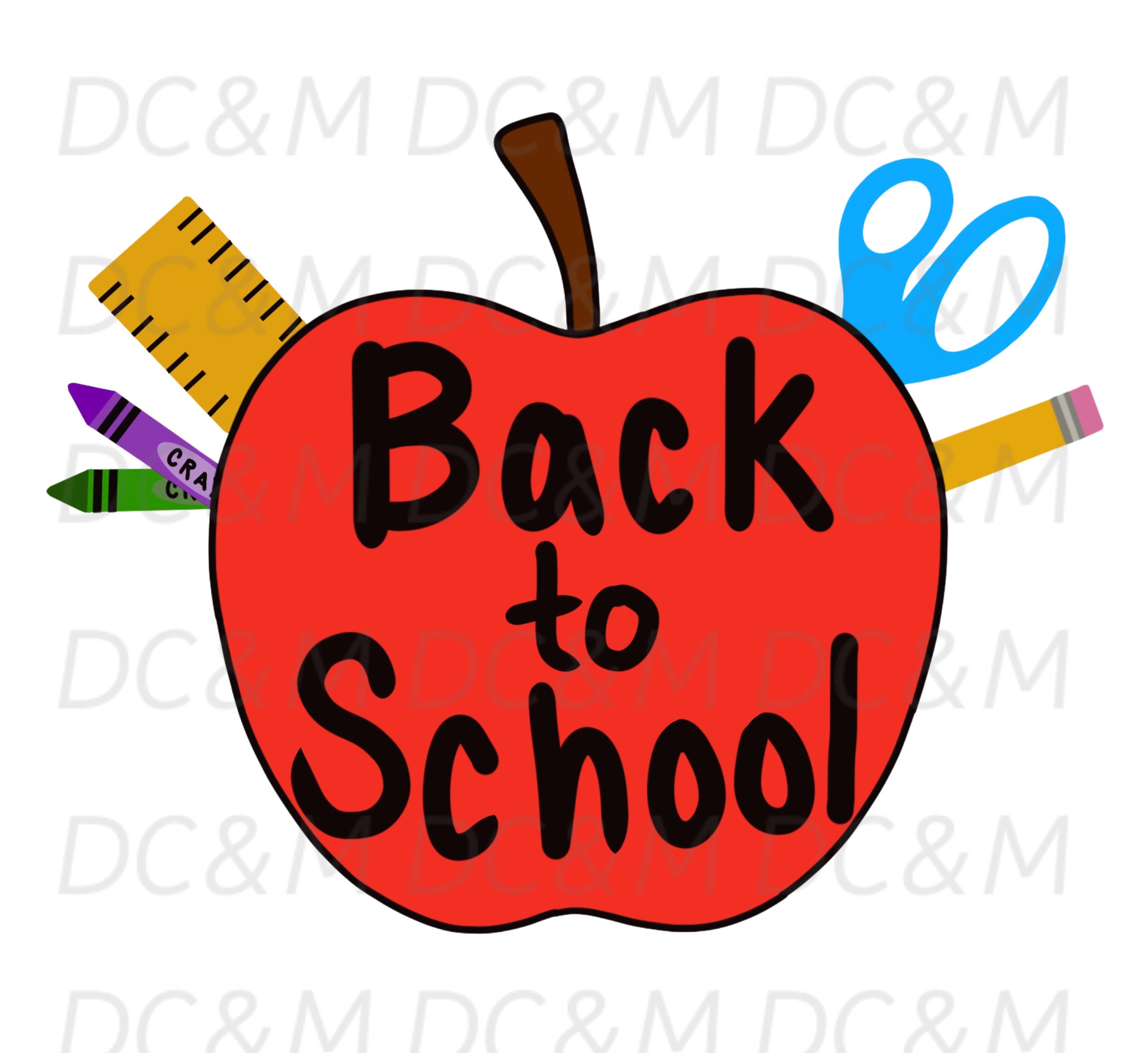 Back to School Digital Design Png - Etsy