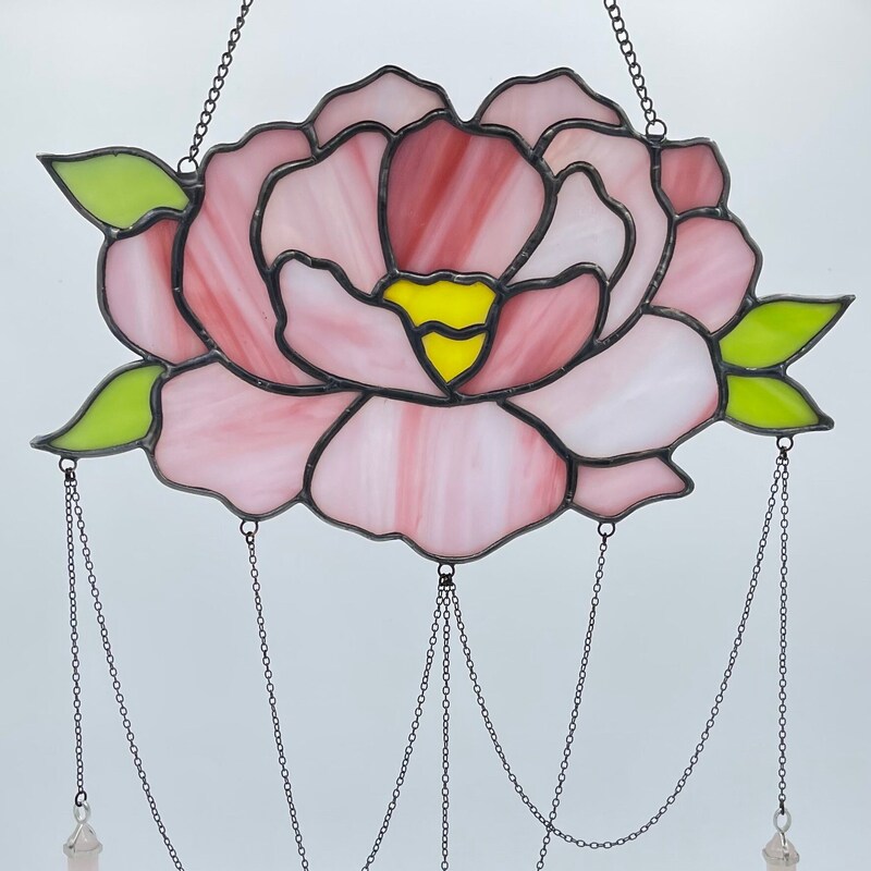 Peony Stained Glass - Etsy