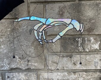 Stained Glass Skeleton Hand - Etsy