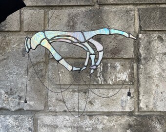 Stained Glass Skeleton Hand - Etsy