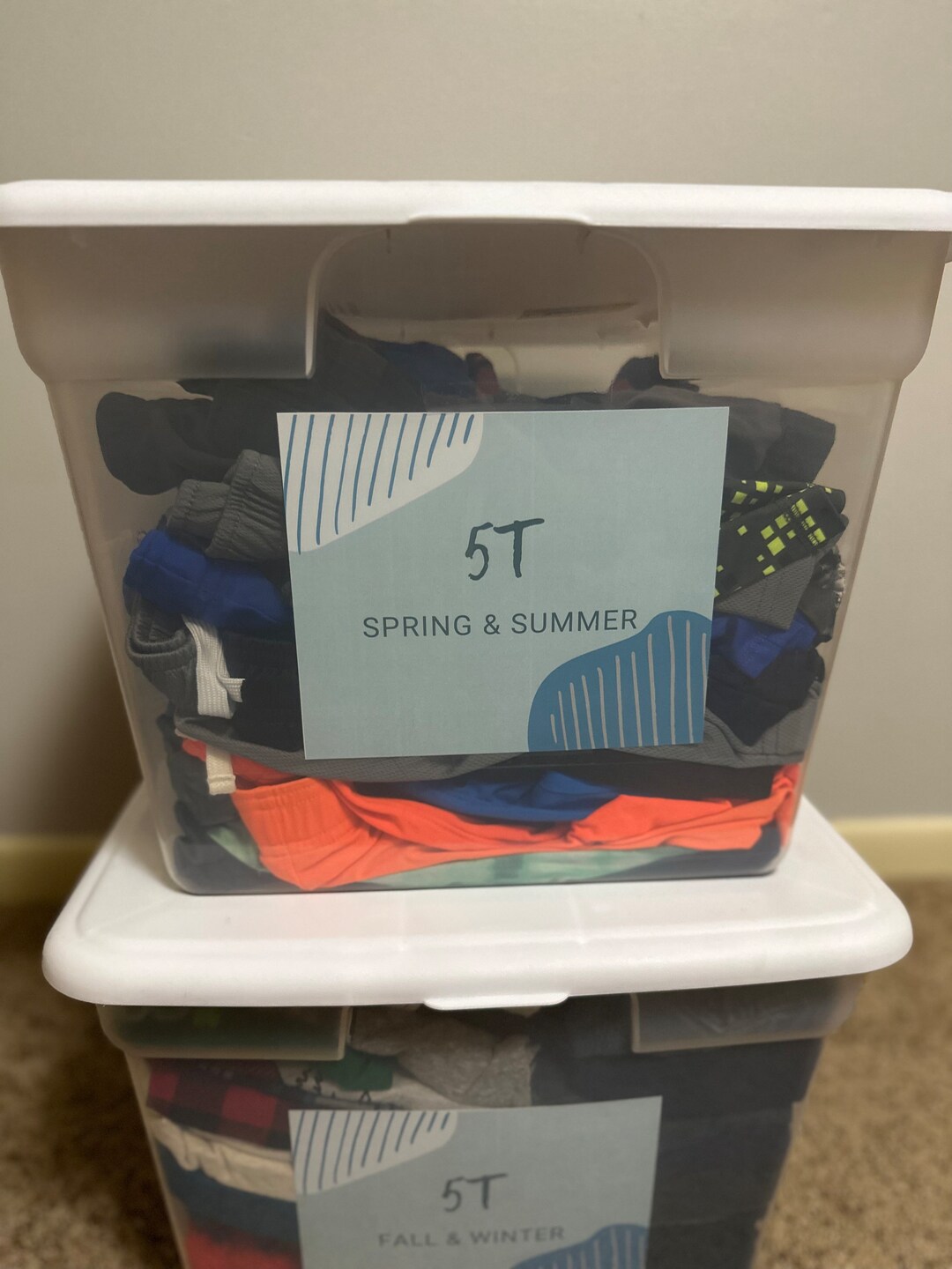 Printable Tote Label for Kids Clothing - Etsy