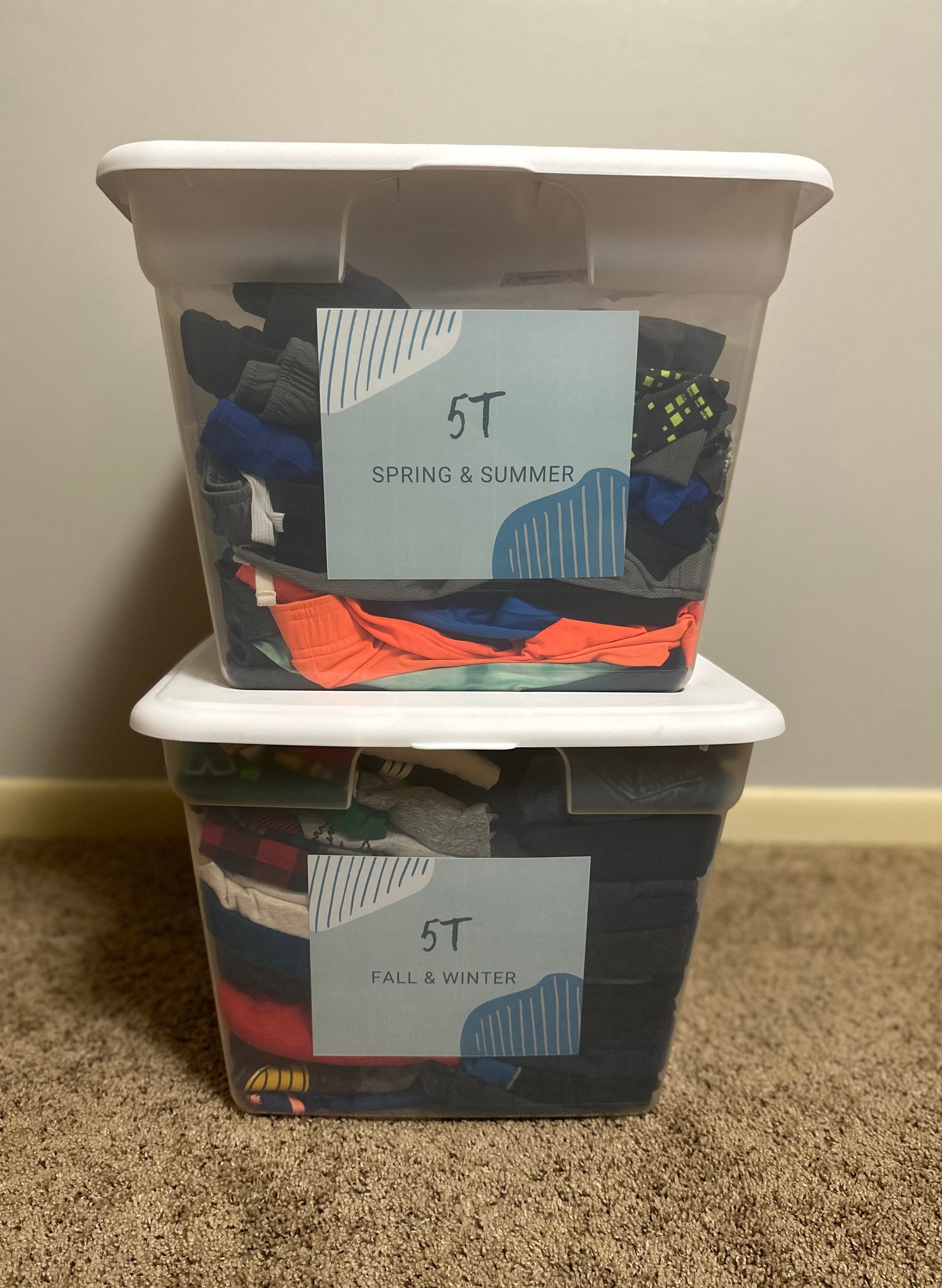 Printable Tote Label for Kids Clothing - Etsy