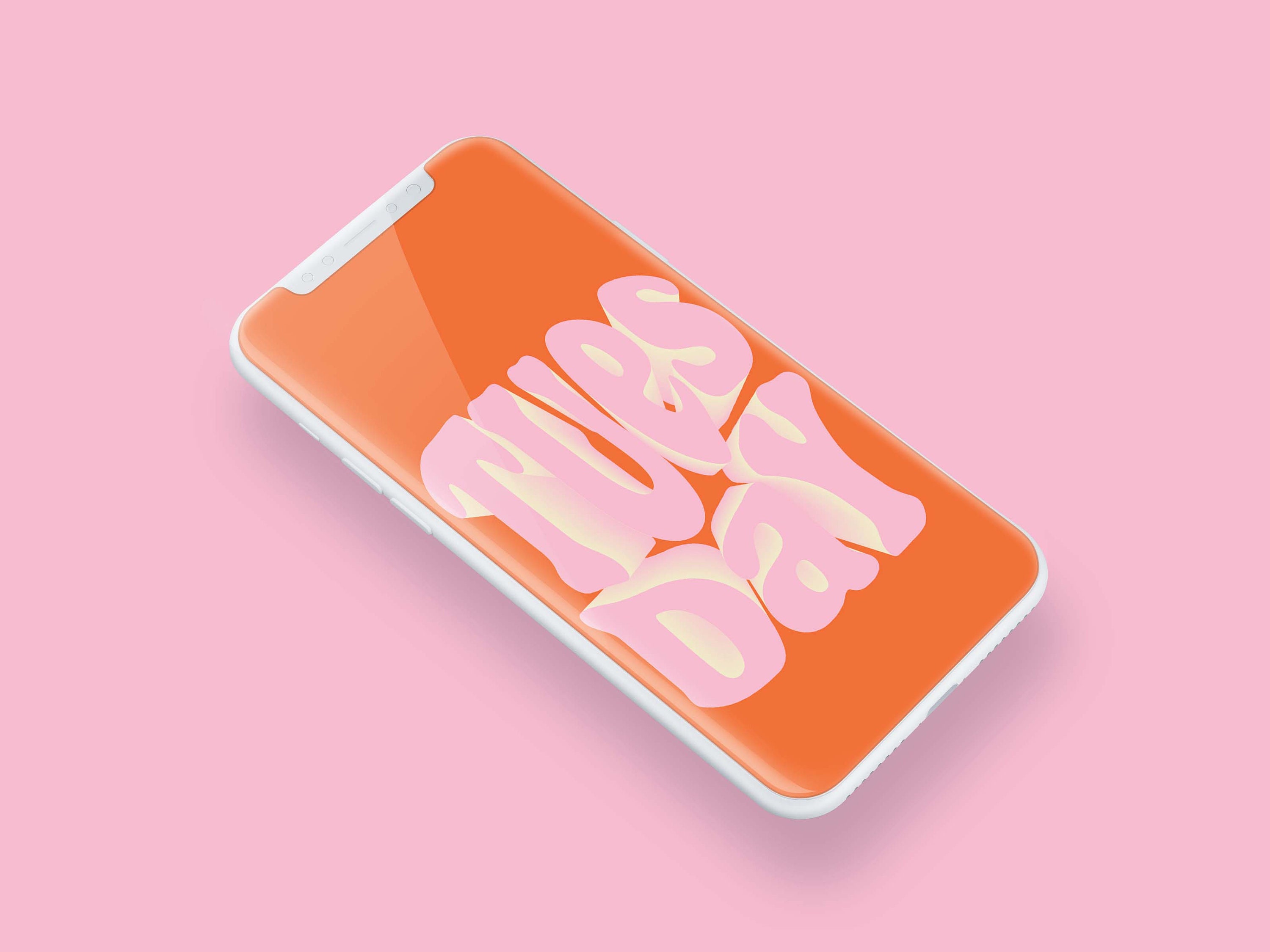 Set of 7 Days of the Week Phone Wallpapers - Etsy