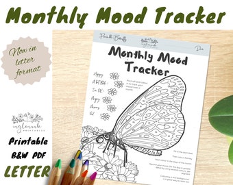 Butterfly Mood Tracker - Etsy