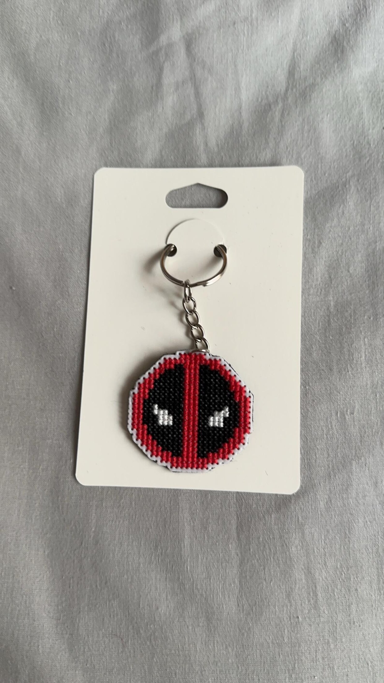 Deadpool & Wolverine Cross Stitch Keychain - Etsy