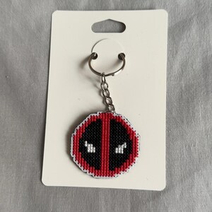 Deadpool & Wolverine Cross Stitch Keychain - Etsy
