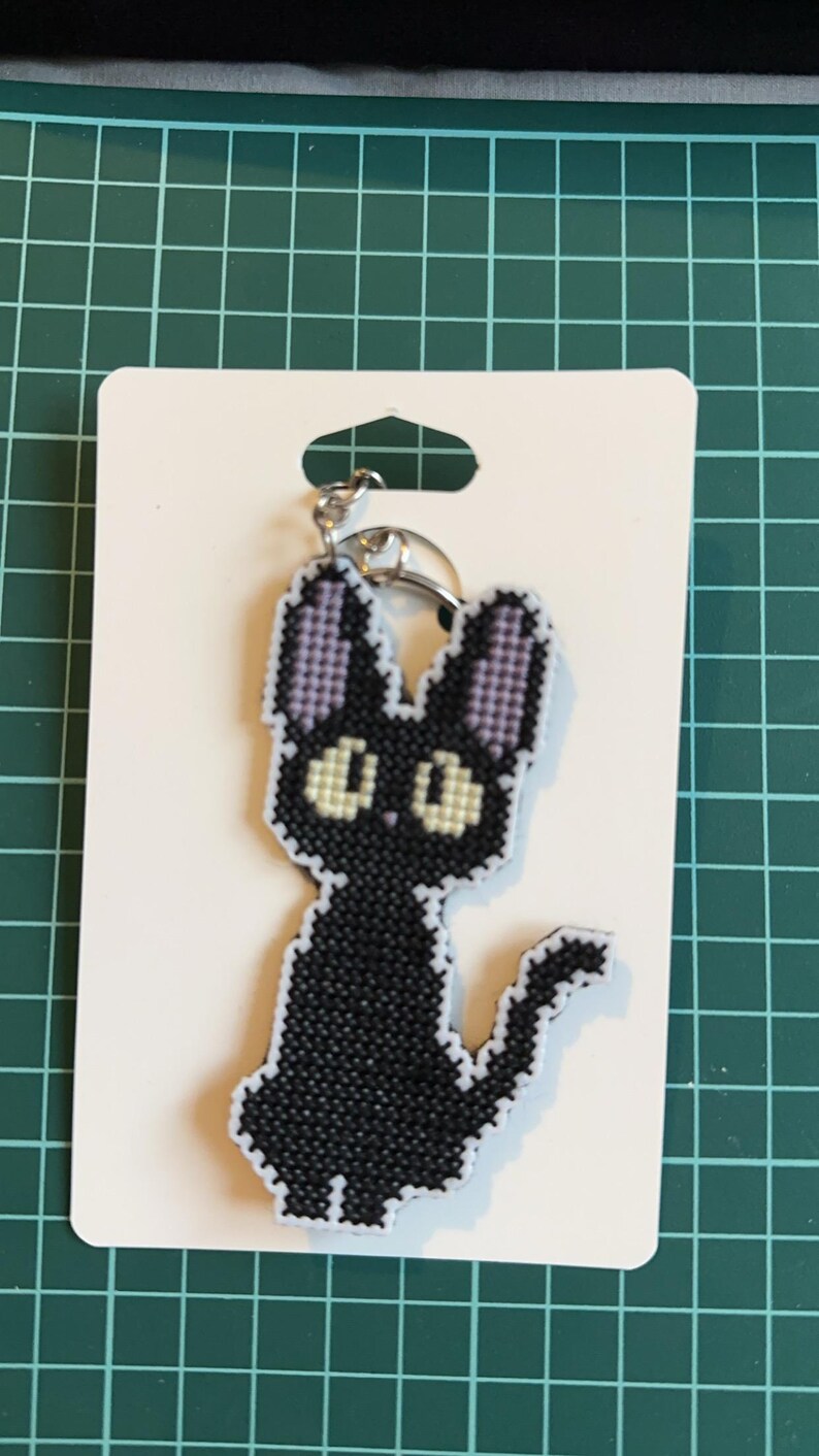 Jiji Studio Ghibli Cross Stitch Keychain - Etsy