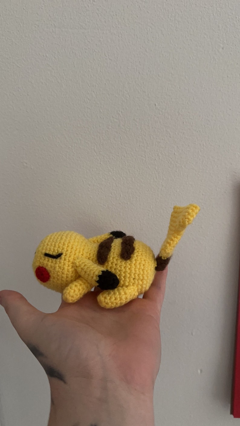 Sleepy Pikachu Crochet Pattern - Etsy
