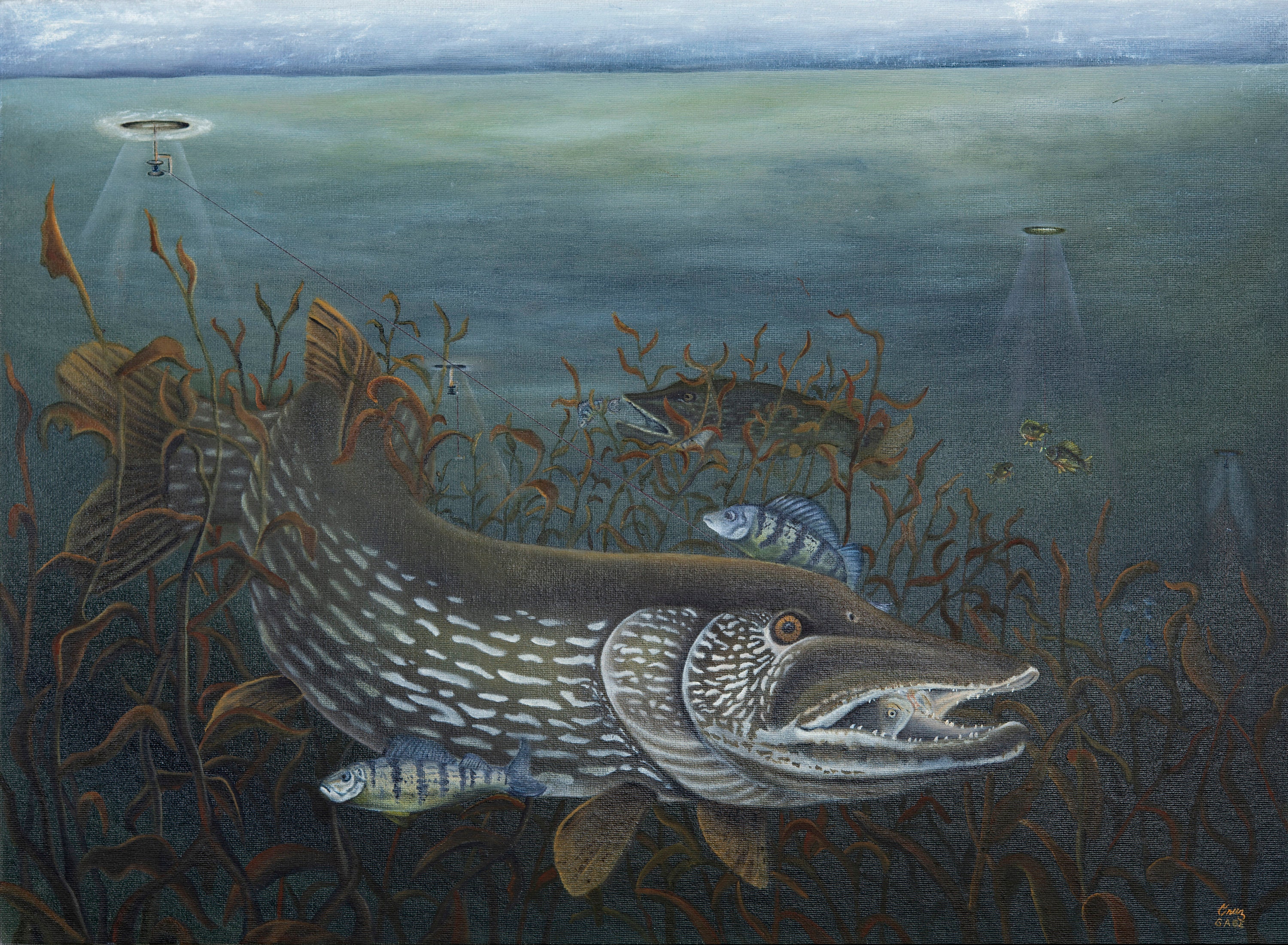Ice Fishing Stacked Double Painting - Etsy