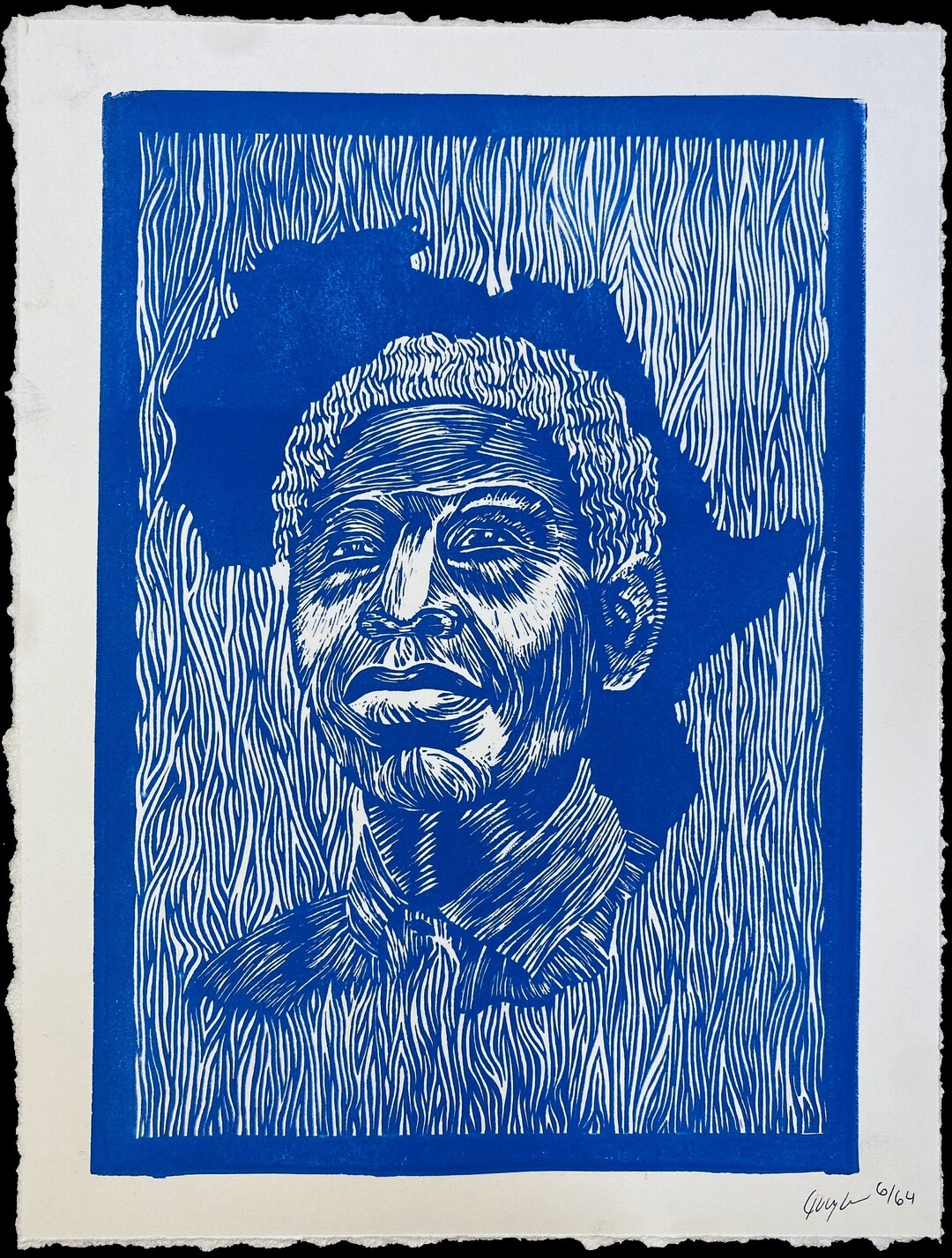 Nelson Mandela Linocut Print: African Art, Igorha Loxolo (6/64) - Etsy