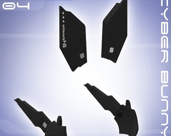 Digital 3D Print Cyber Cat Ears File - Etsy