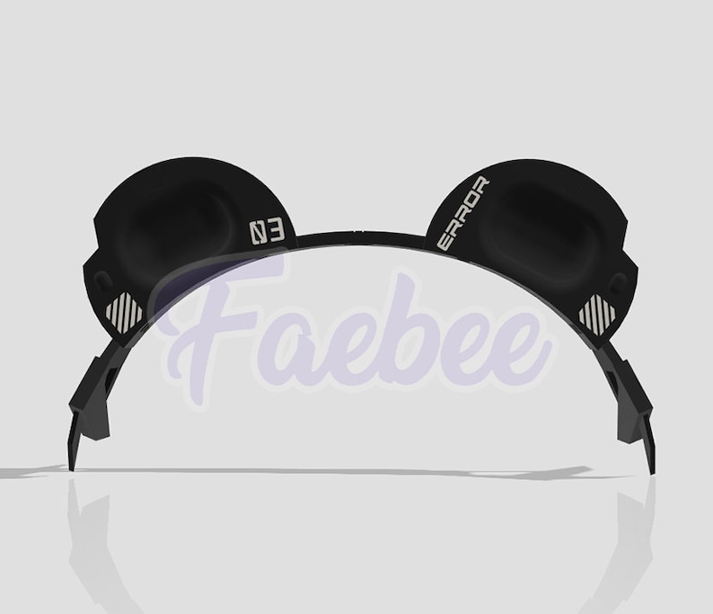 3D Print Cyber Bear Ears File - Etsy