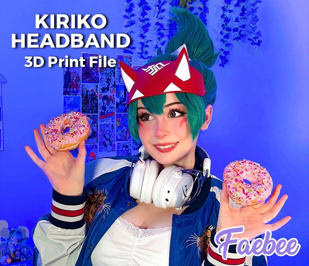 Digital 3D Print Kiriko Overwatch Inspired Mask Headband Cosplay ...