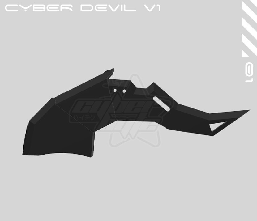Digital 3D Print Cyber Devil Horns STL File - Etsy