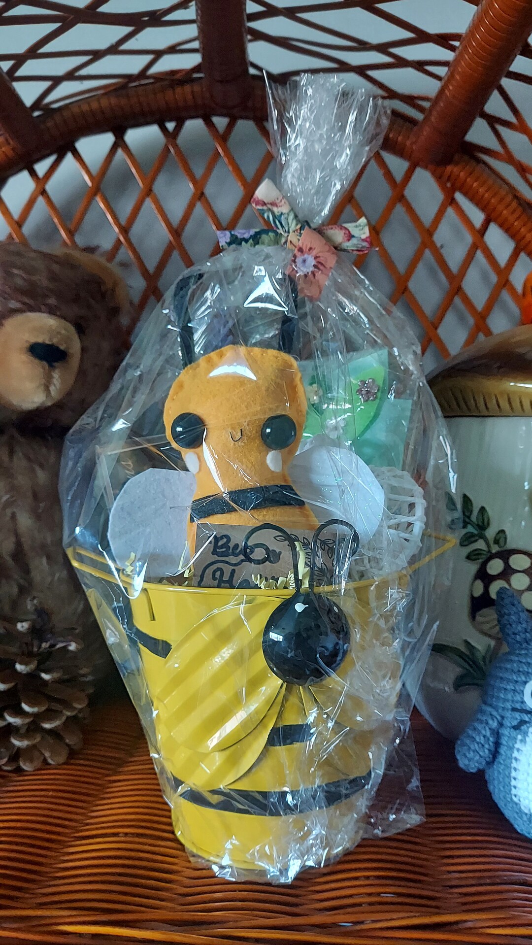 Sweet Bee Happy Bumblebee Positive Gift Bucket - Etsy