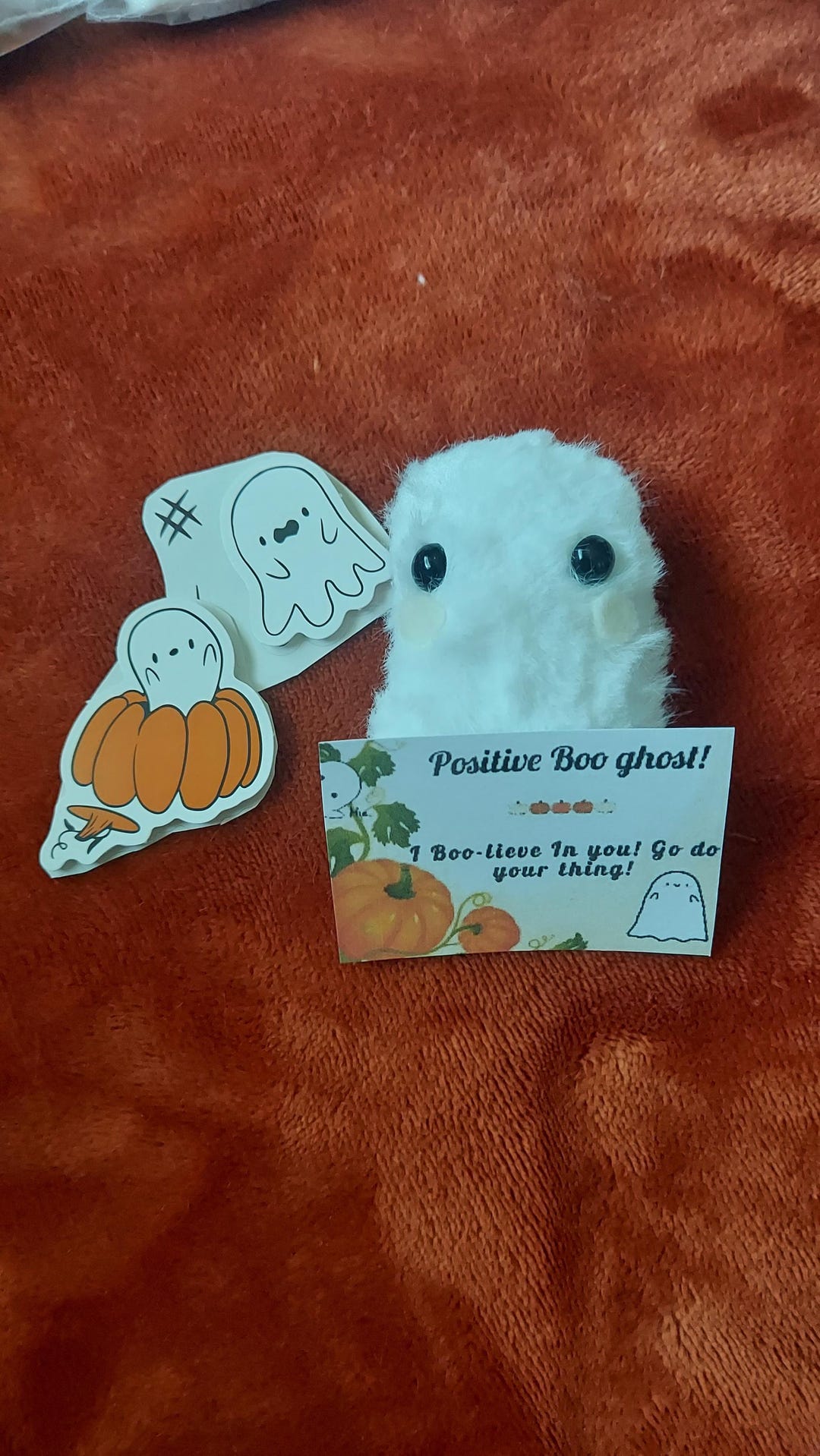 Cute Positive Ghost Plushie - Etsy