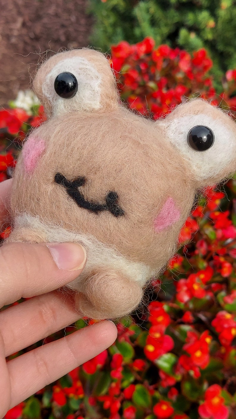 Needle Felted Frog Plush - Etsy