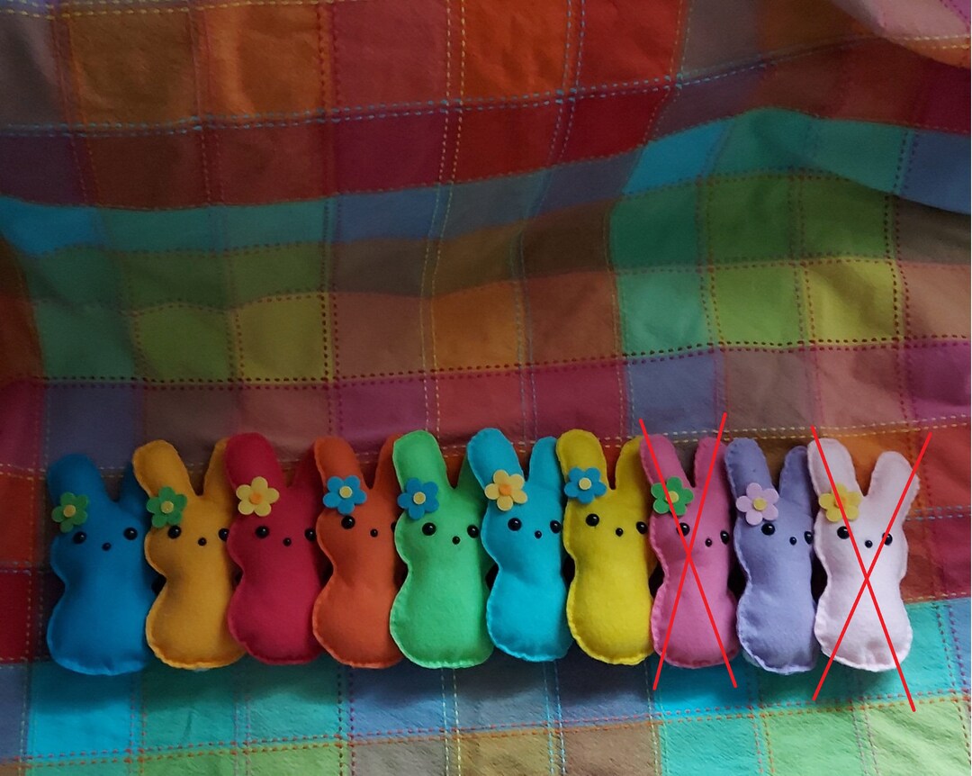 Sweet Hand Sewn Felted Peep Plushies Choose Your Color - Etsy