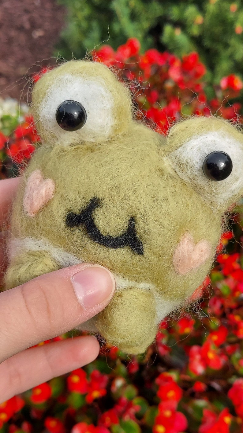 Needle Felted Frog Plush - Etsy