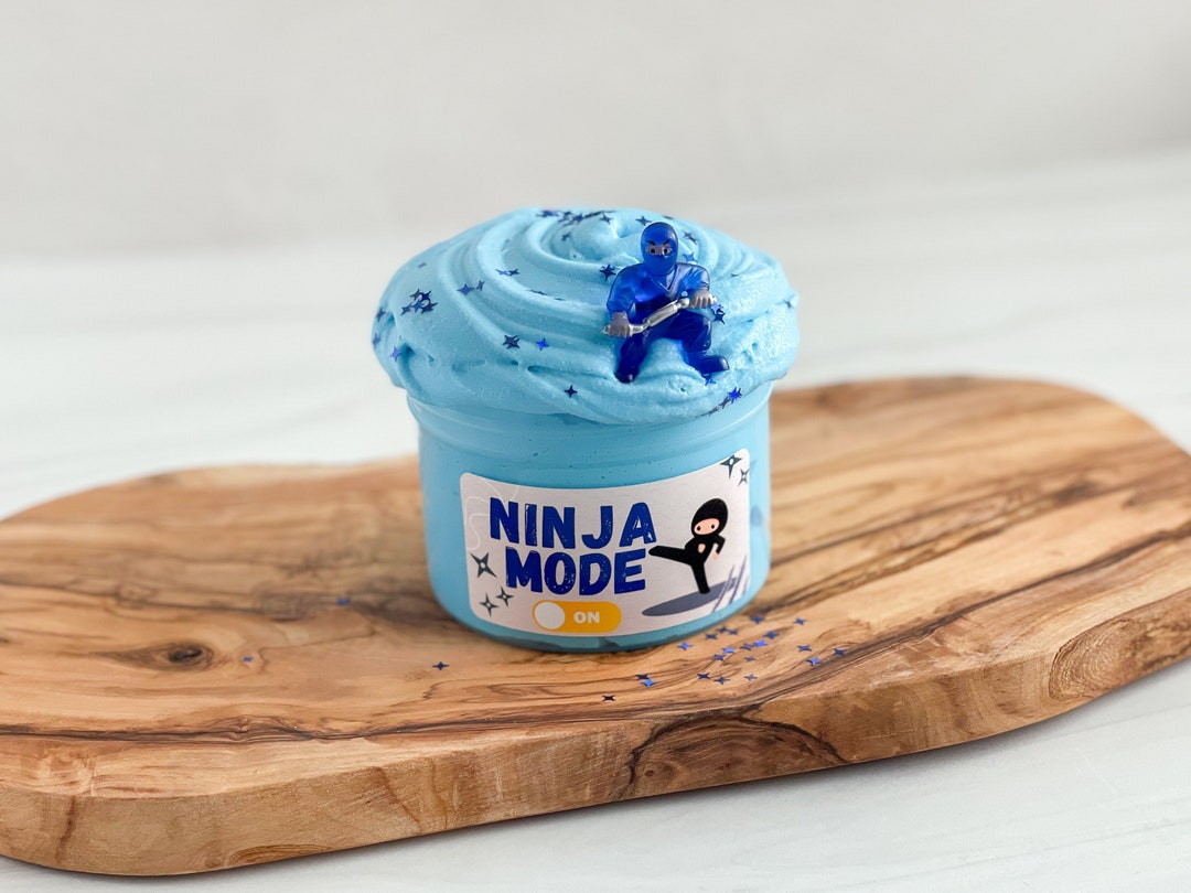 Ninja Mode on Cloud Creme Slime - Etsy