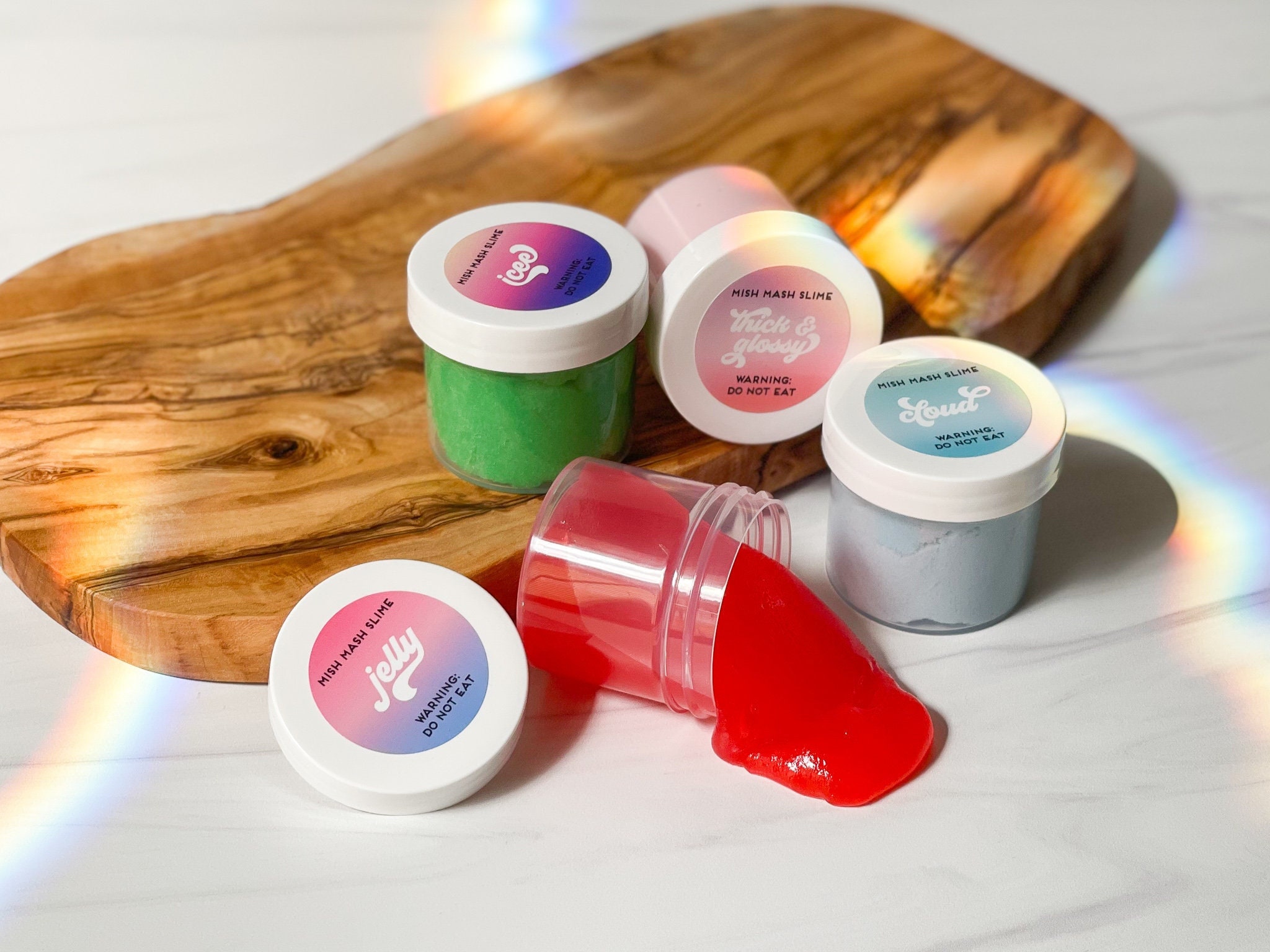 Slime Sampler 2 Oz Slimes Different Slime Textures Jelly - Etsy