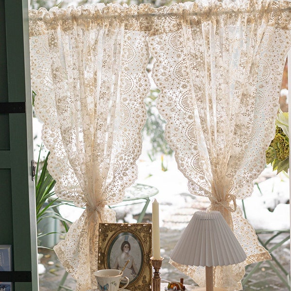 Ivory Lace Curtains - Etsy
