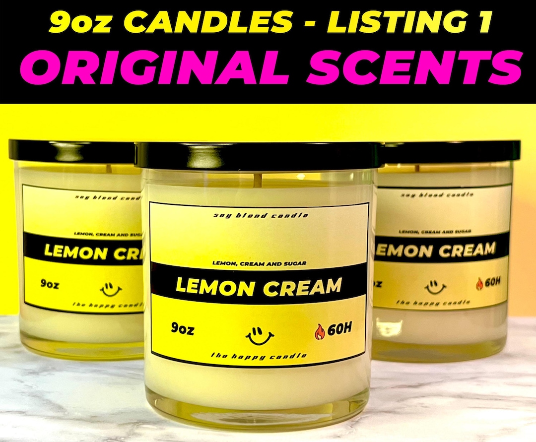 HIGHLY Scented | LONG Lasting | Soy Blend Handcrafted Candle | 60 ...