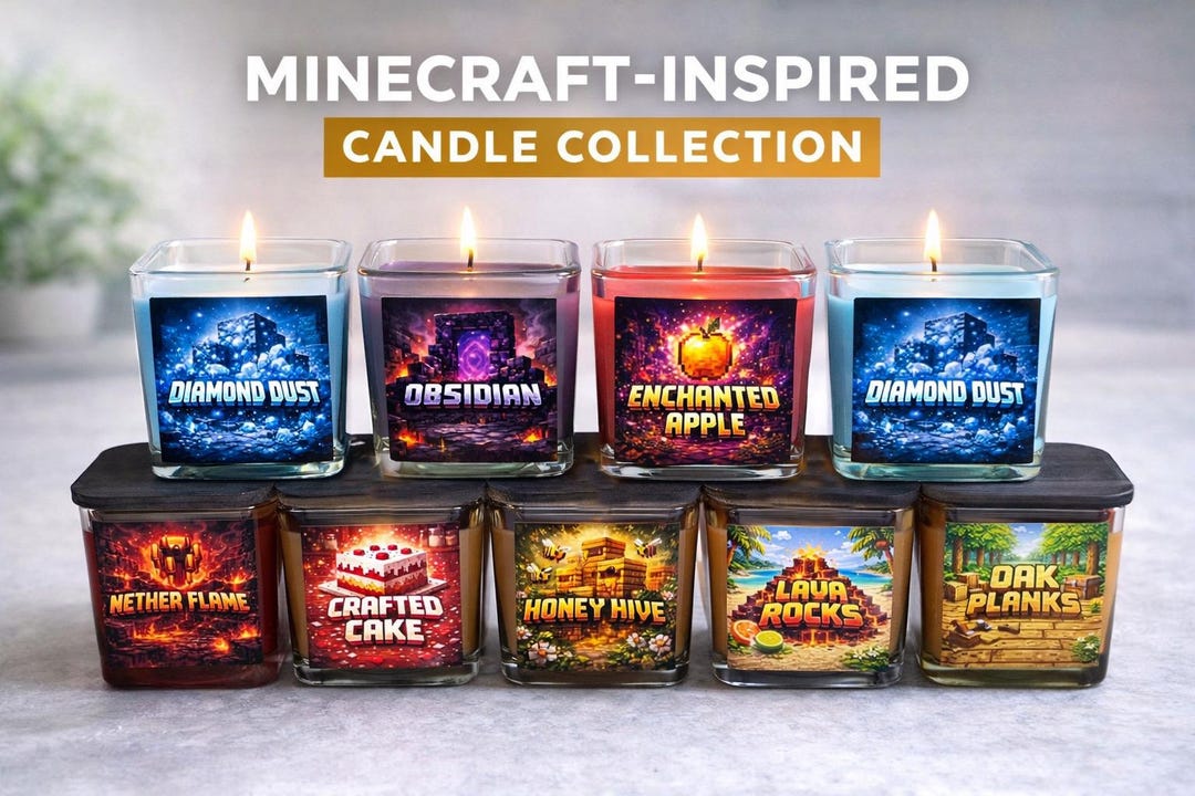 Minecraft Inspired | HIGHLY Scented | LONG Lasting | Soy Blend ...
