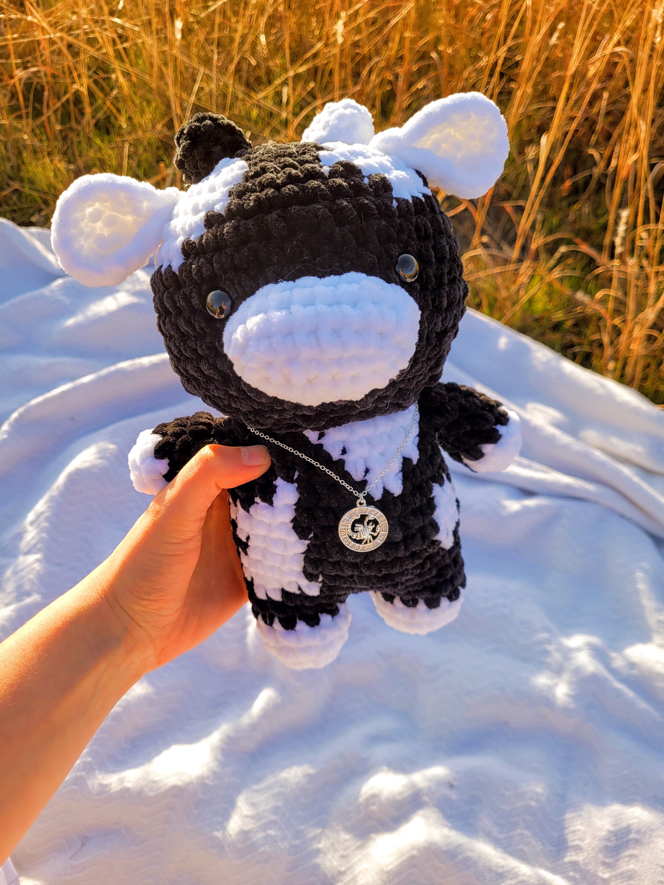 Oreo Cow Plushie - Handmade Crochet Amigurumi - Oreo Cow - Extra Soft ...