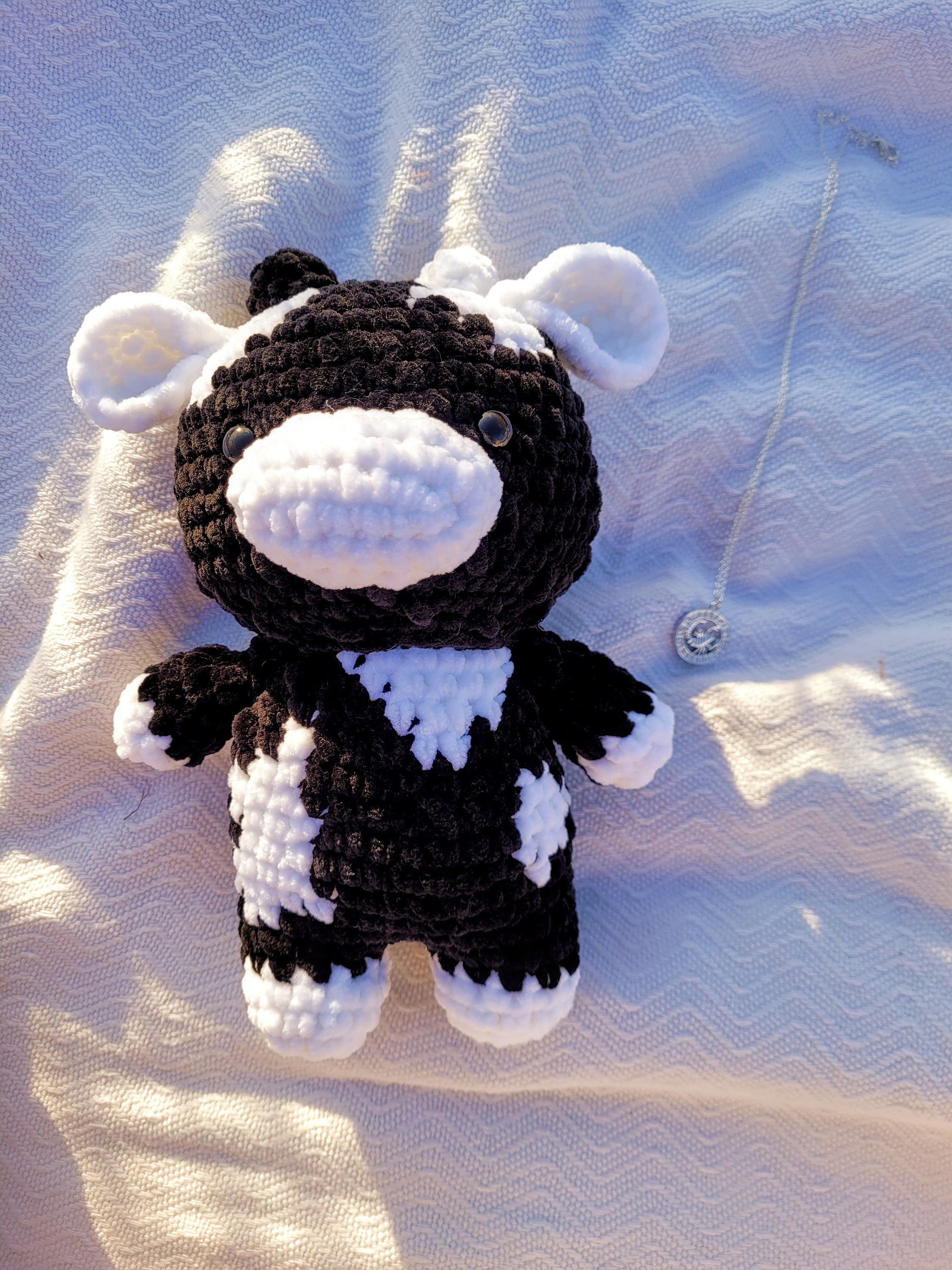 Oreo Cow Plushie - Handmade Crochet Amigurumi - Oreo Cow - Extra Soft ...