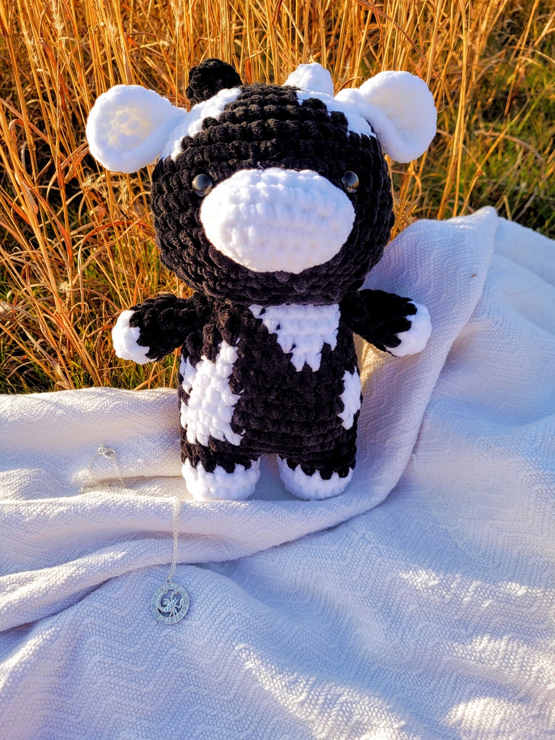 Oreo Cow Plushie - Handmade Crochet Amigurumi - Oreo Cow - Extra Soft ...