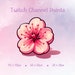 Twitch Channel Point, a Pink Sakura Flower Channel Point, and a Second ...