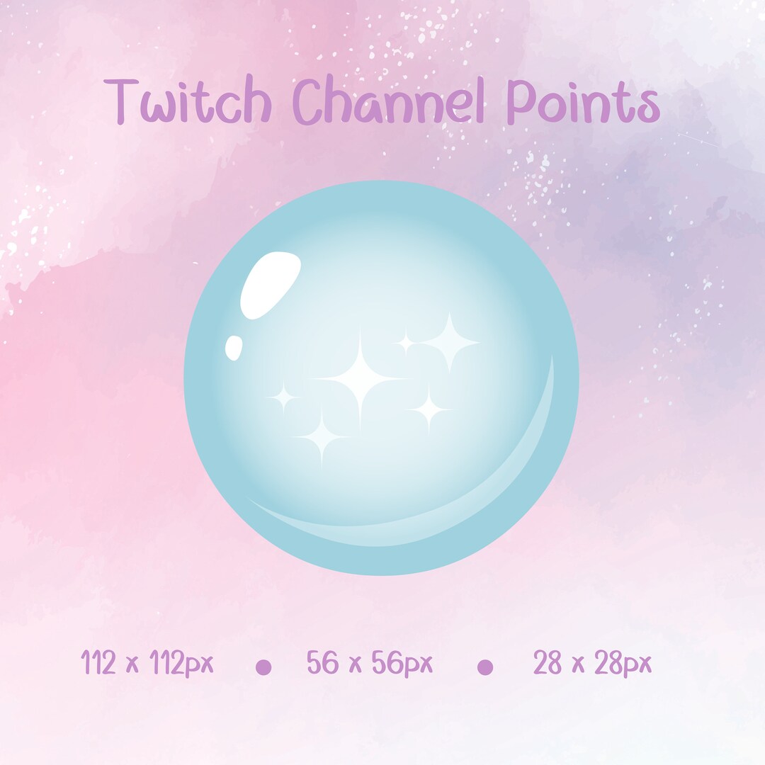 Sky Blue Twitch Channel Points With Stars, Twitch Streamer, Emotes - Etsy