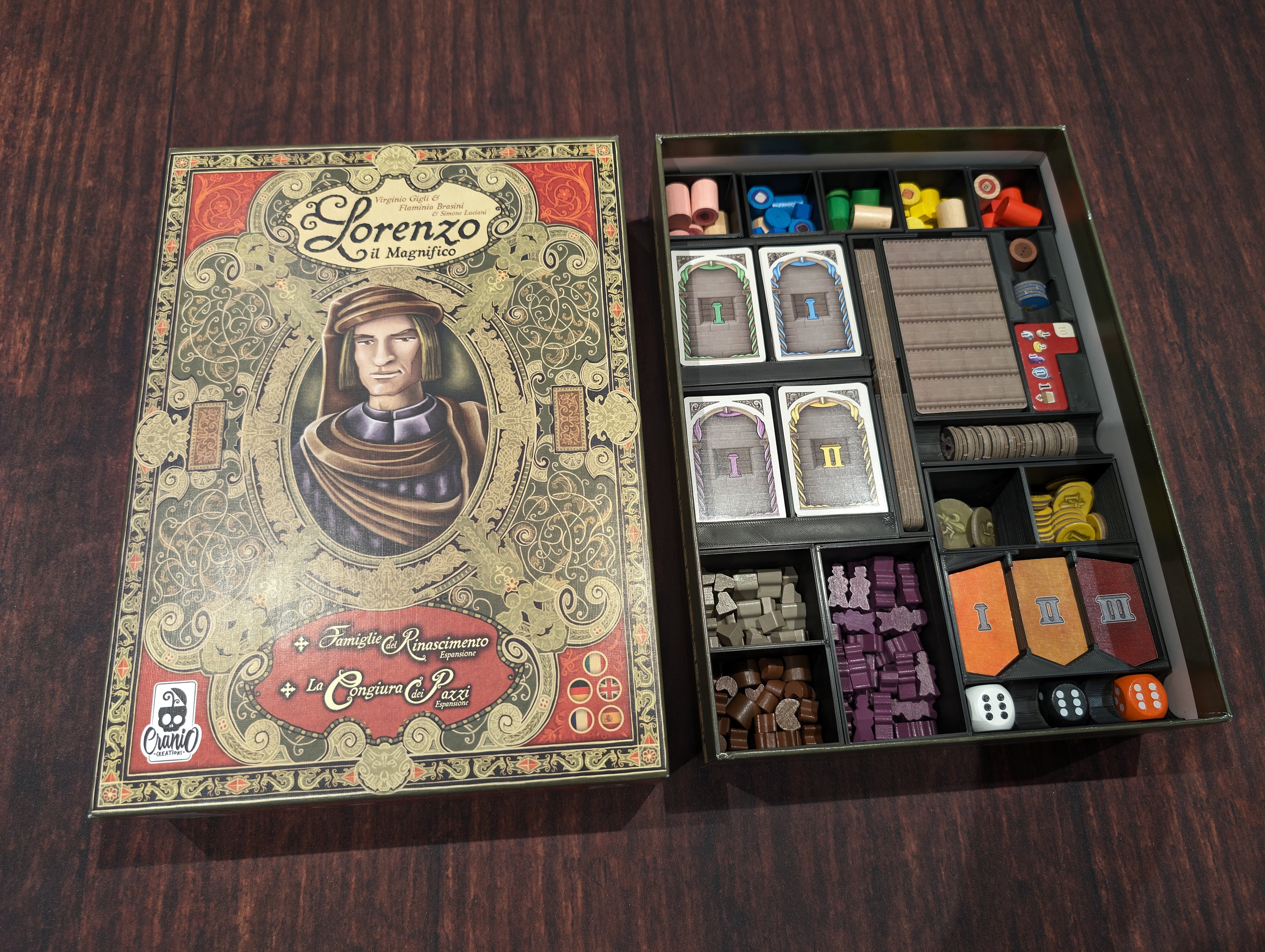 STL Files for Lorenzo Il Magnifico Big Box Board Game Insert - Etsy
