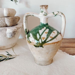 Antique Italian Handmade Semi-glazed Abstract Clay Pottery Amphora - Etsy